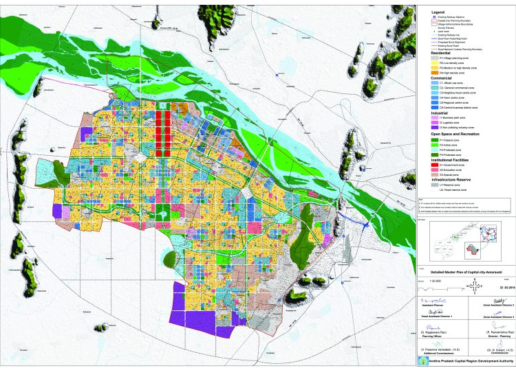 Amaravati Outer Ring Road Map with IRR - Rajadhani Vartalu